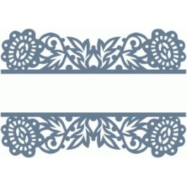 rich floral split border