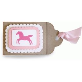 horse gift card tag