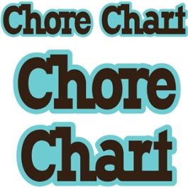 'chore chart' word title