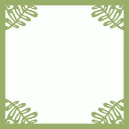 ornate fern corners page frame 12 x 12|85201