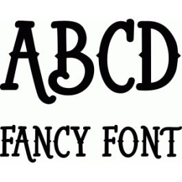 lw fancy font