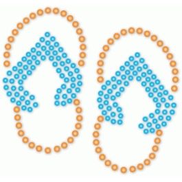 rhinestone small flip flops