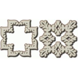 2 ornate layered frames