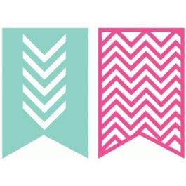 chevron banners set