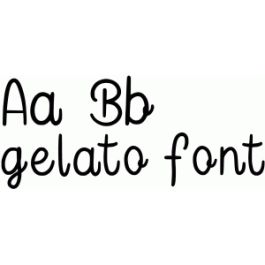 gelato font