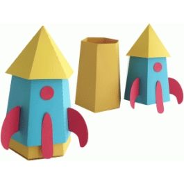 rocket ship box