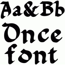 once font