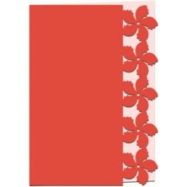 tropical flower lace edged card|90072