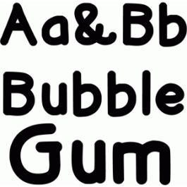 bubble gum font
