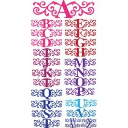 damask alphabet