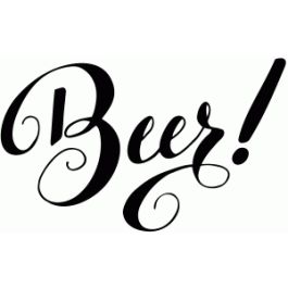 beer script lettering
