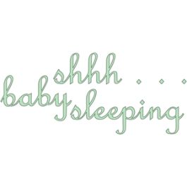 shh baby sleeping