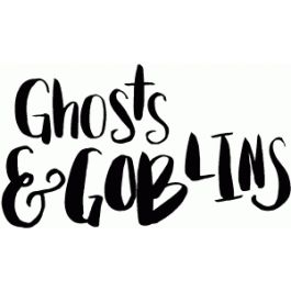 ghosts & goblins lettering