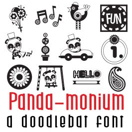 Panda-Monium Doodlebat Font|D-1237940