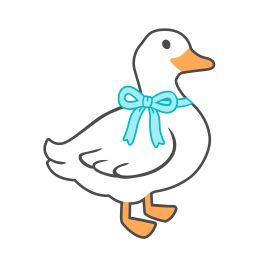 Duck with Bow|D-1255515