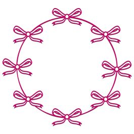 Elegant Baroque Ribbon Bow Arch Frame|D-1248424