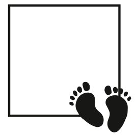 Footprints Square Frame