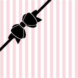 Girly Stripe Bow Background Pattern|D-1233579