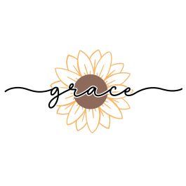 Grace Sunflower Word