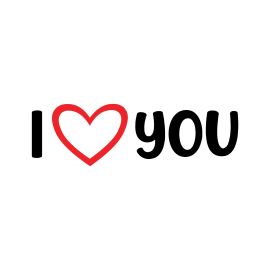 i heart you svg cut file i love you|D-1252422