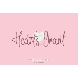 Heart's Grant Font|D-1240293
