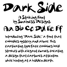 Dark Side Captivating Font|D-1240345