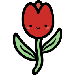 kawaii cute tulip