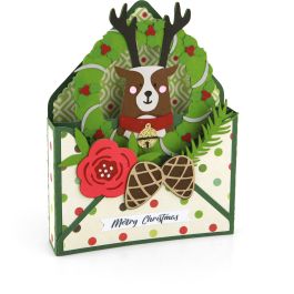 Box Card Envelope Christmas Reindeer