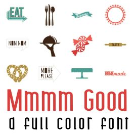 Mmmm Good Full Color Font|D-1239742