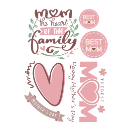 Mother's Day Sticker Bundle | Cute & Heartfelt Mom Stickers|D-1263529