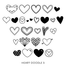 MTF Heart Doodle 3|D-1257440