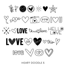 MTF Heart Doodle 5|D-1257444