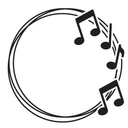 Musical notes frame|D-1240397