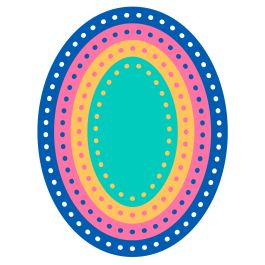 Punched Edge Nested Ovals