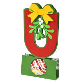Letter U Christmas Candy Holder |D-1237148
