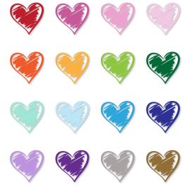 Rainbow Heart Color Swatches|D-1247885