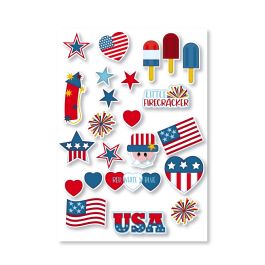 Red, White and Blue Stickers