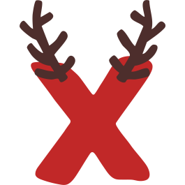 Reindeer X Monogram|D-1235053
