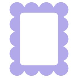 Scallop Rectangle Frame