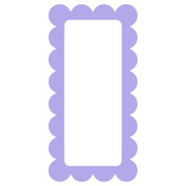 Scallop Rectangle Frame