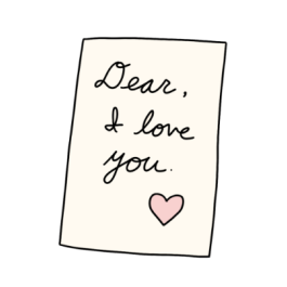 I love you valentines day letter sticker|D-1238686