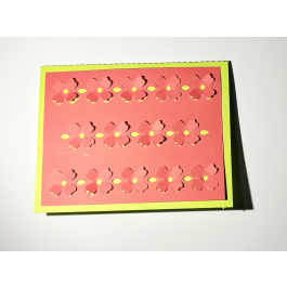 Simple Dimensional Embossed Floral Card SVG cut file|D-1247934