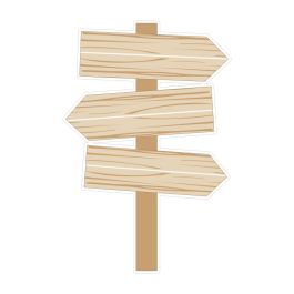 Wooden Signs Post|D-1231337