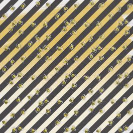 bee stripes paper style pattern|D-1238813