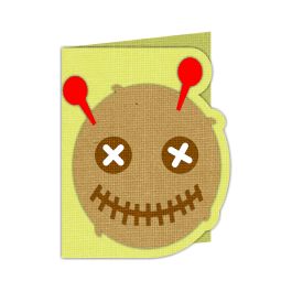 halloween voodoo doll card