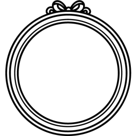 simple circular frame
