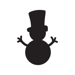 Snowman Silhouette|D-1226807