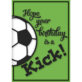 Soccer birthday card