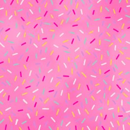Pink Sprinkles Hand Drawn Background Pattern