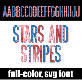 Stars and Stripes Color Font